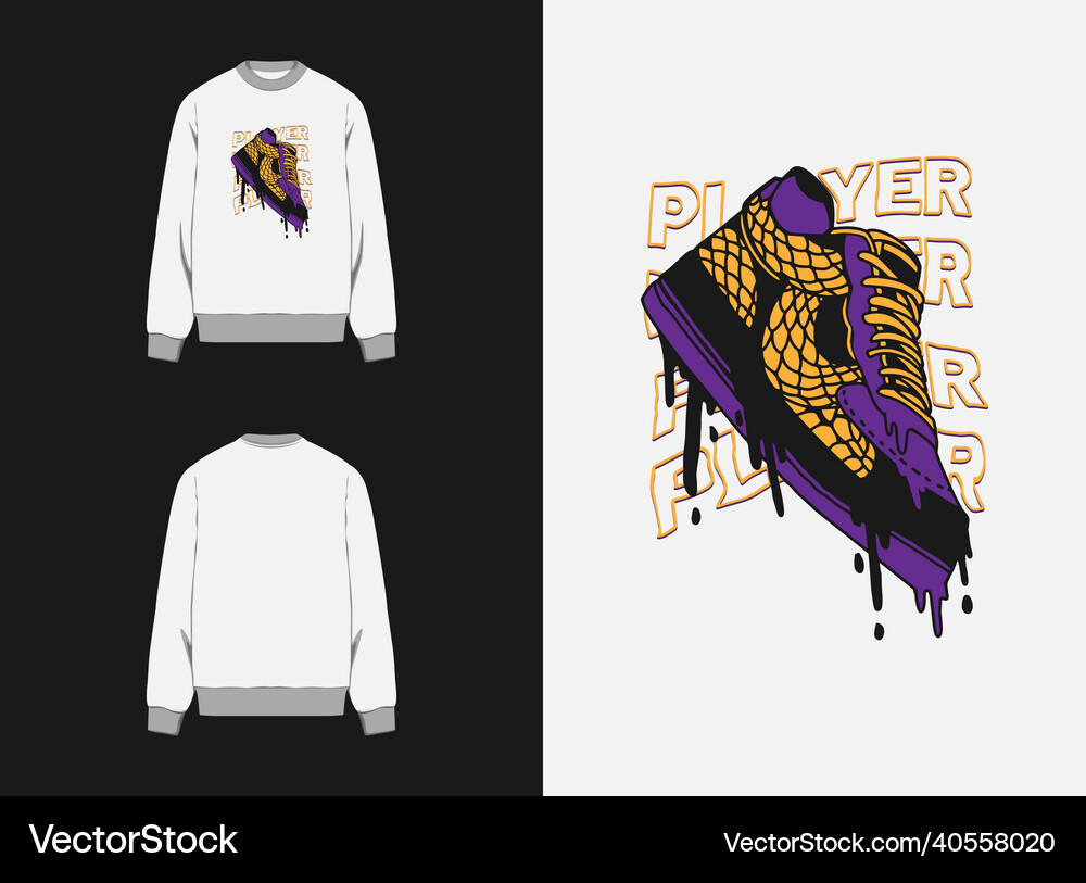 Character streetwear design Royalty Free Vector Image