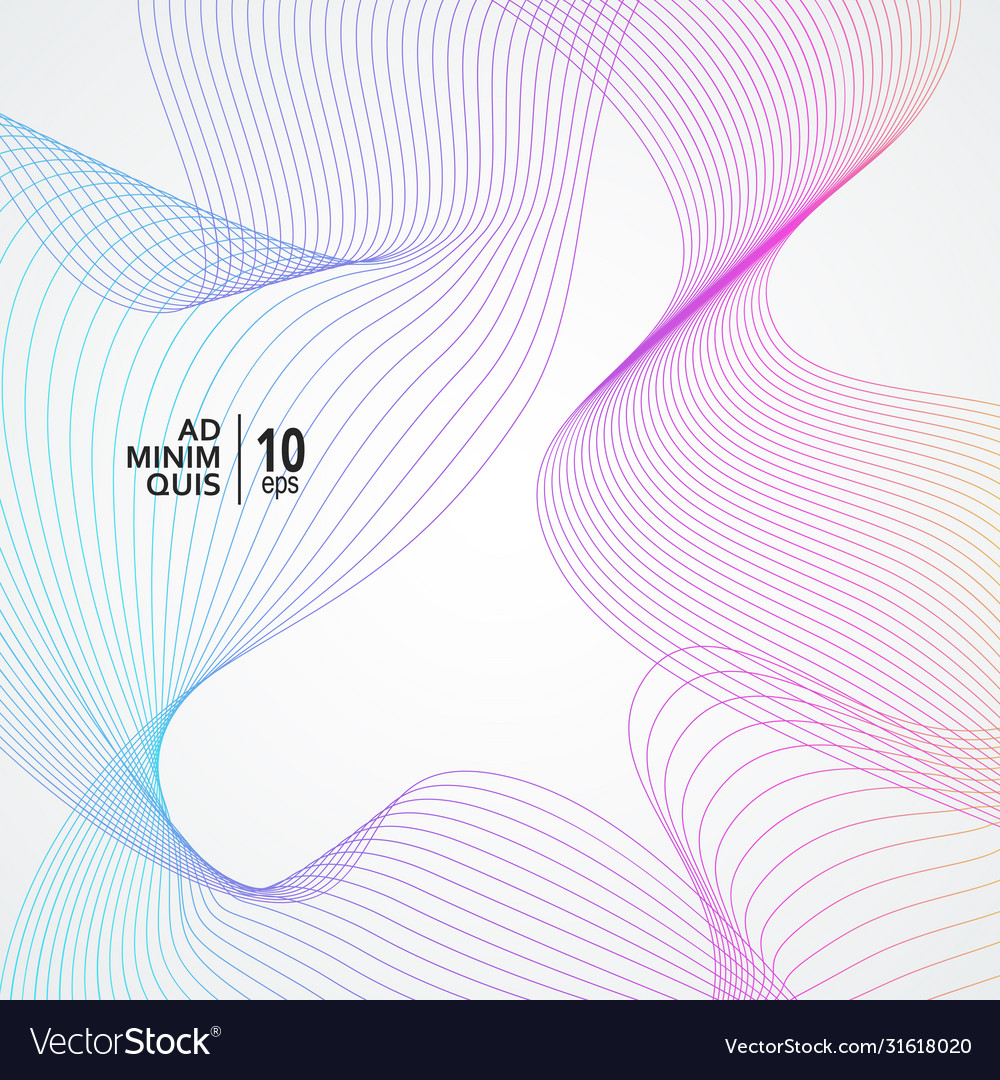 Colorful wave abstract element Royalty Free Vector Image