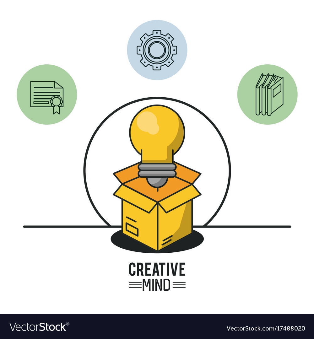 Creative mind design Royalty Free Vector Image