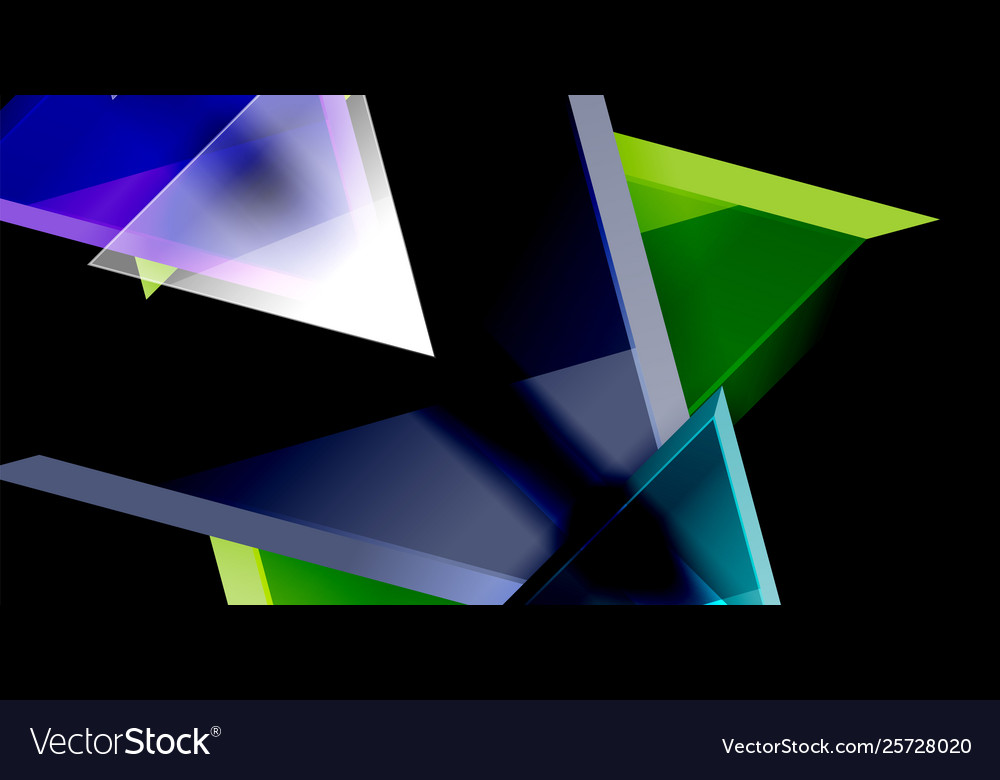 Dynamic triangle composition abstract background Vector Image