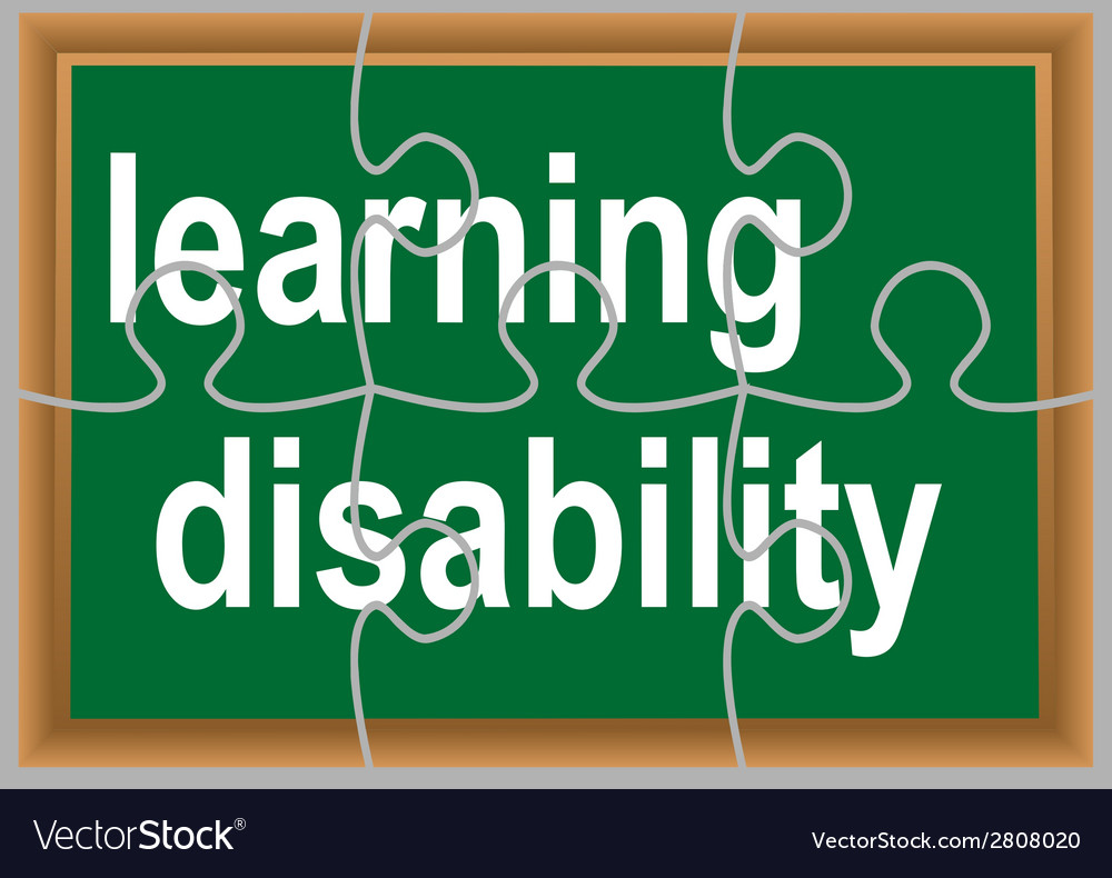 Learning disability Royalty Free Vector Image - VectorStock