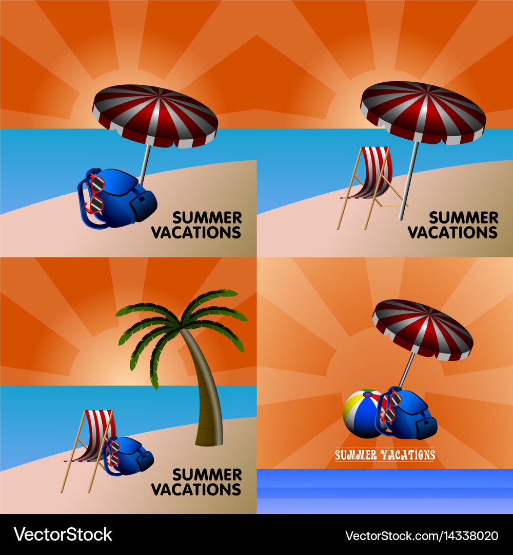 Summer vacation Royalty Free Vector Image - VectorStock