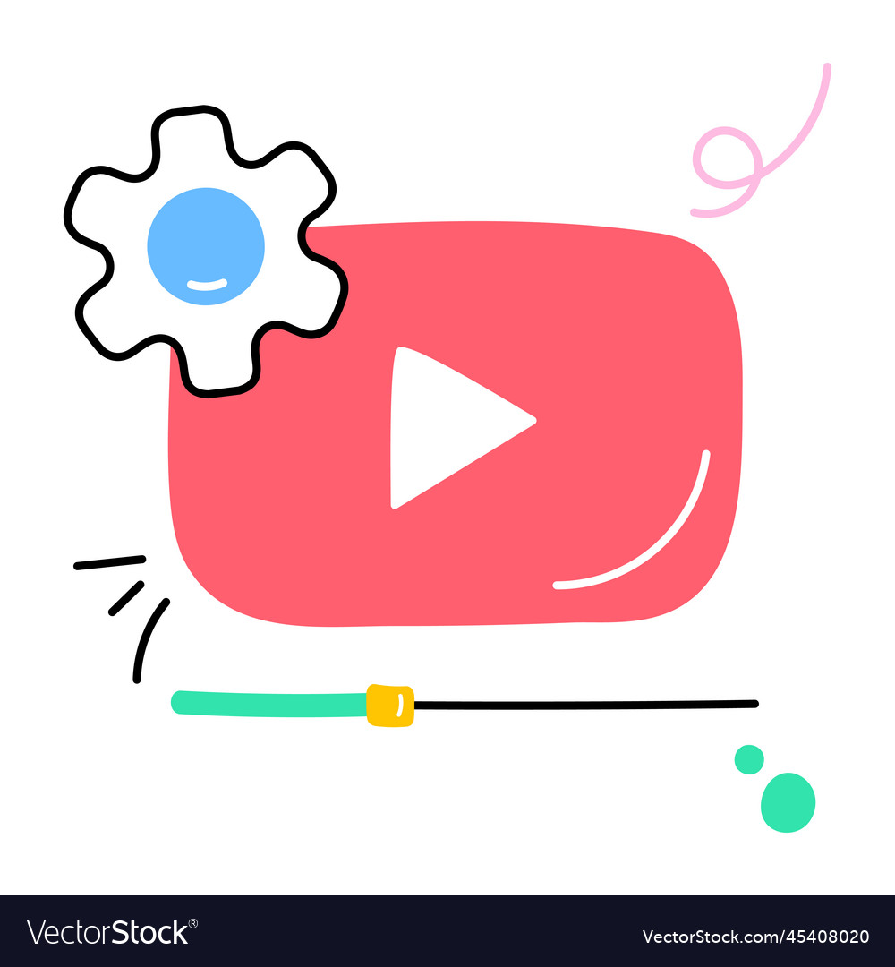 Video setting Royalty Free Vector Image - VectorStock