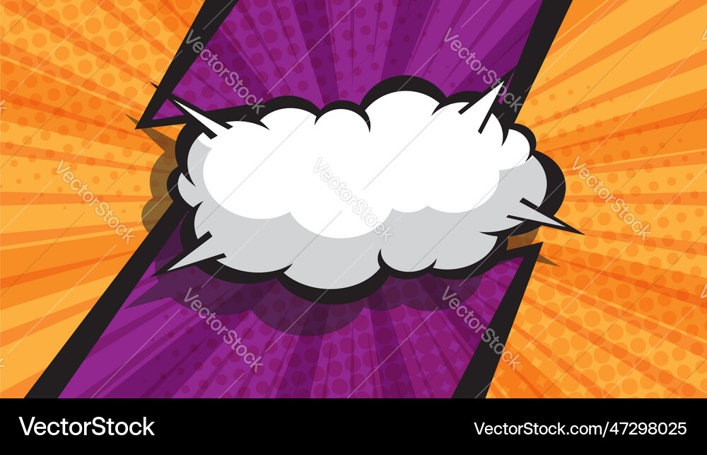 Abstract comic book pop art dual cartoon Vector Image