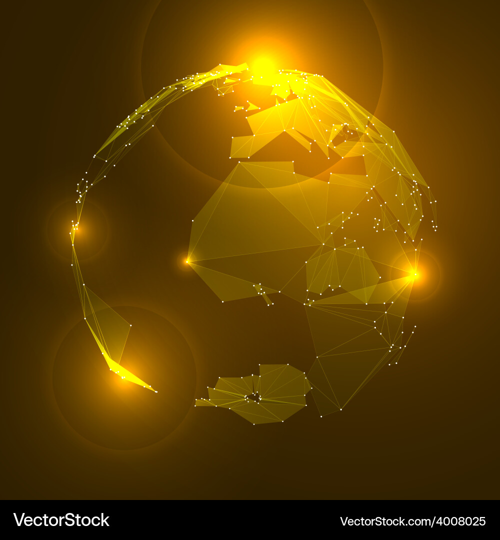 Abstract of Planet Earth in Space Royalty Free Vector Image