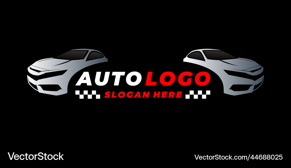 Automotive speed car logo Royalty Free Vector Image