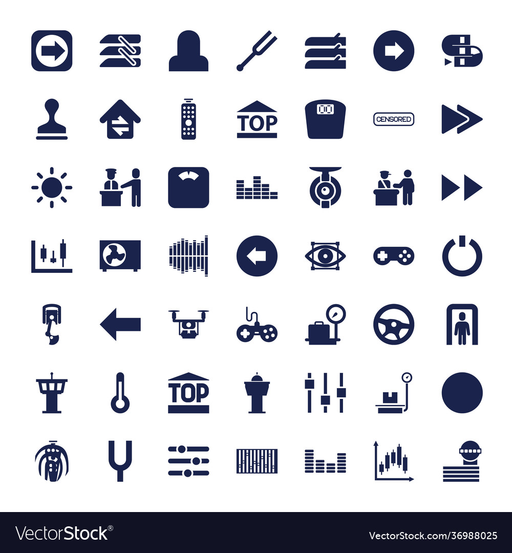 Control icons Royalty Free Vector Image - VectorStock