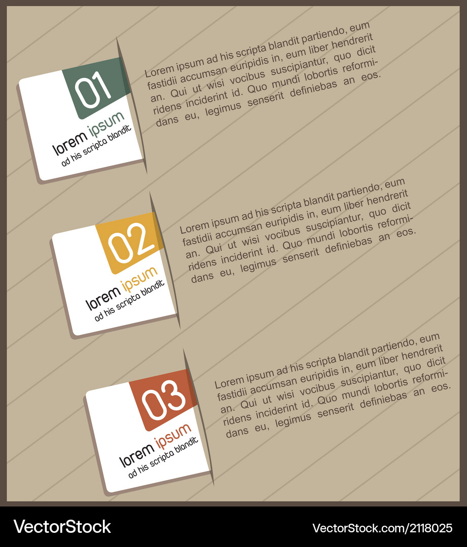 Design of advertisement numbers Royalty Free Vector Image