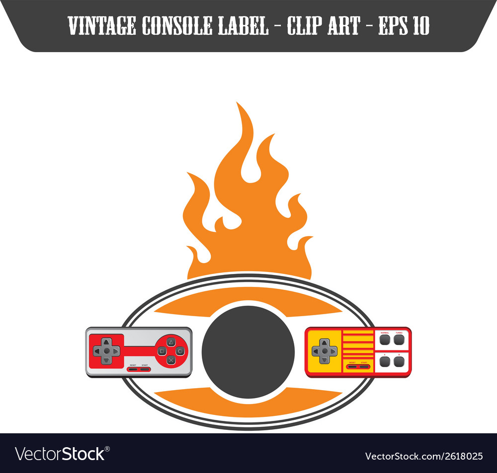 Gaming controllers design elements Royalty Free Vector Image