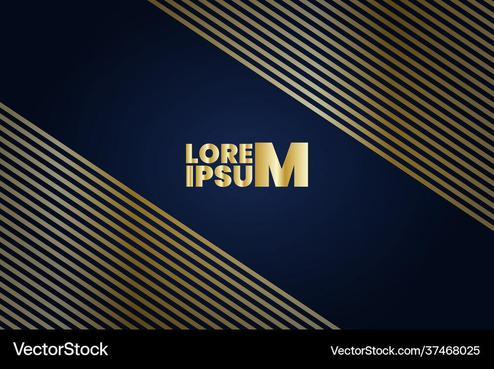 Modern luxury background with golden line Vector Image