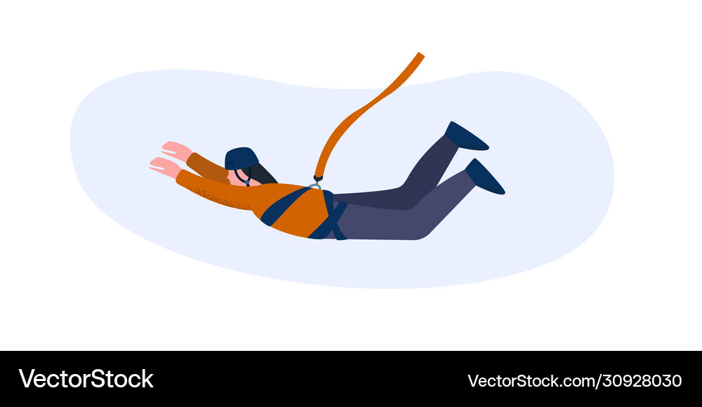 A man makes rope jump the concept jumping Vector Image