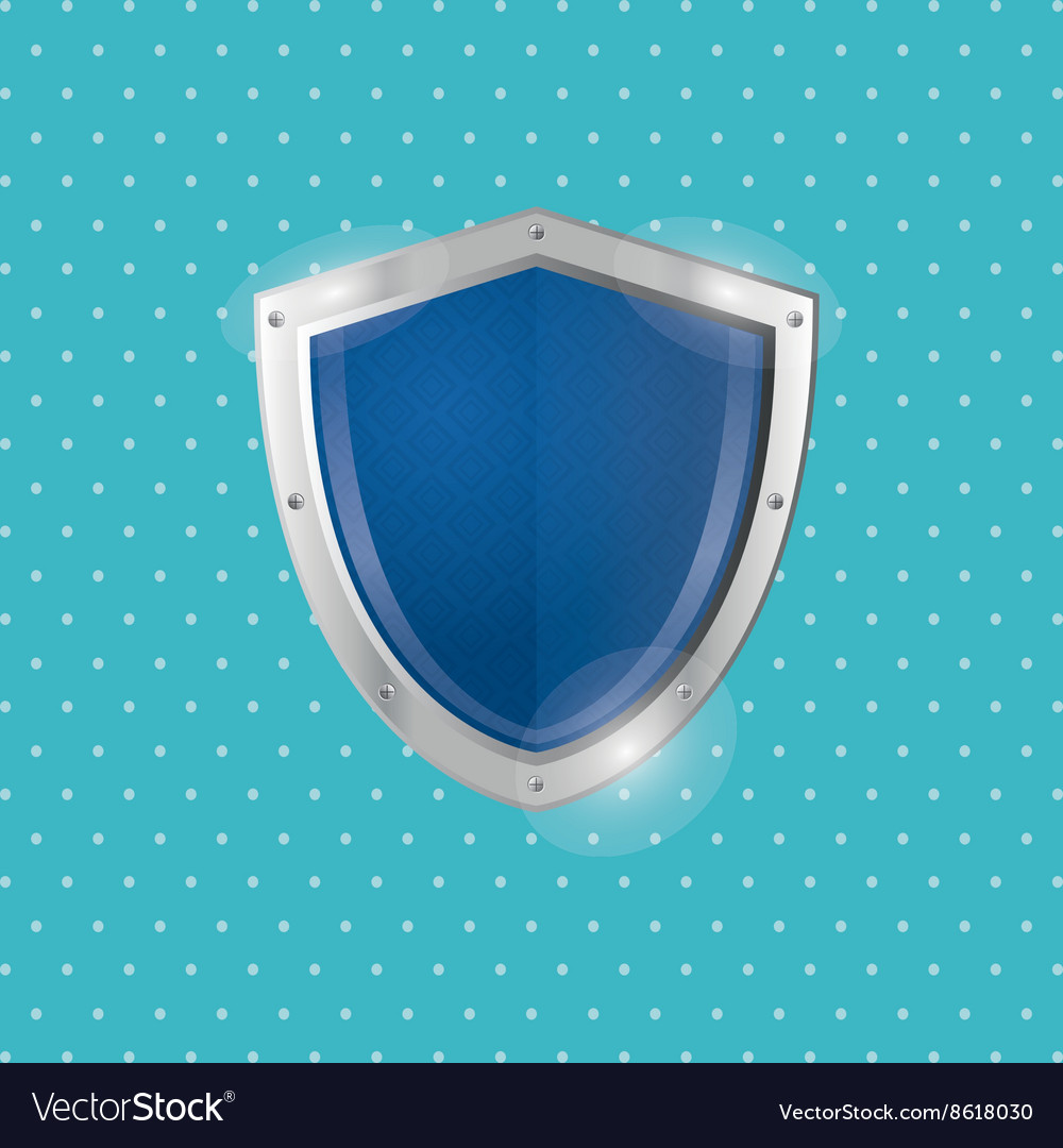 Security system shield concept warning Royalty Free Vector