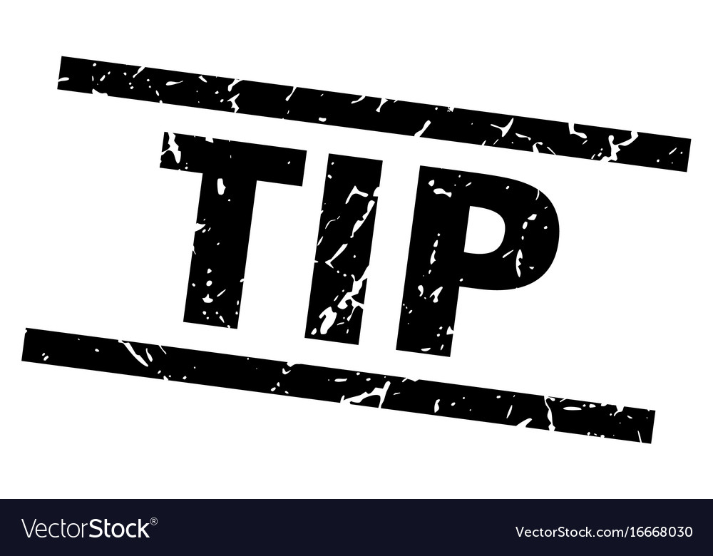 Square grunge black tip stamp Royalty Free Vector Image