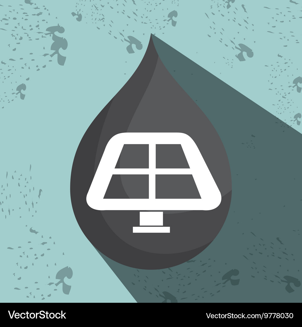 Symbol of solar panel isolated icon design Vector Image