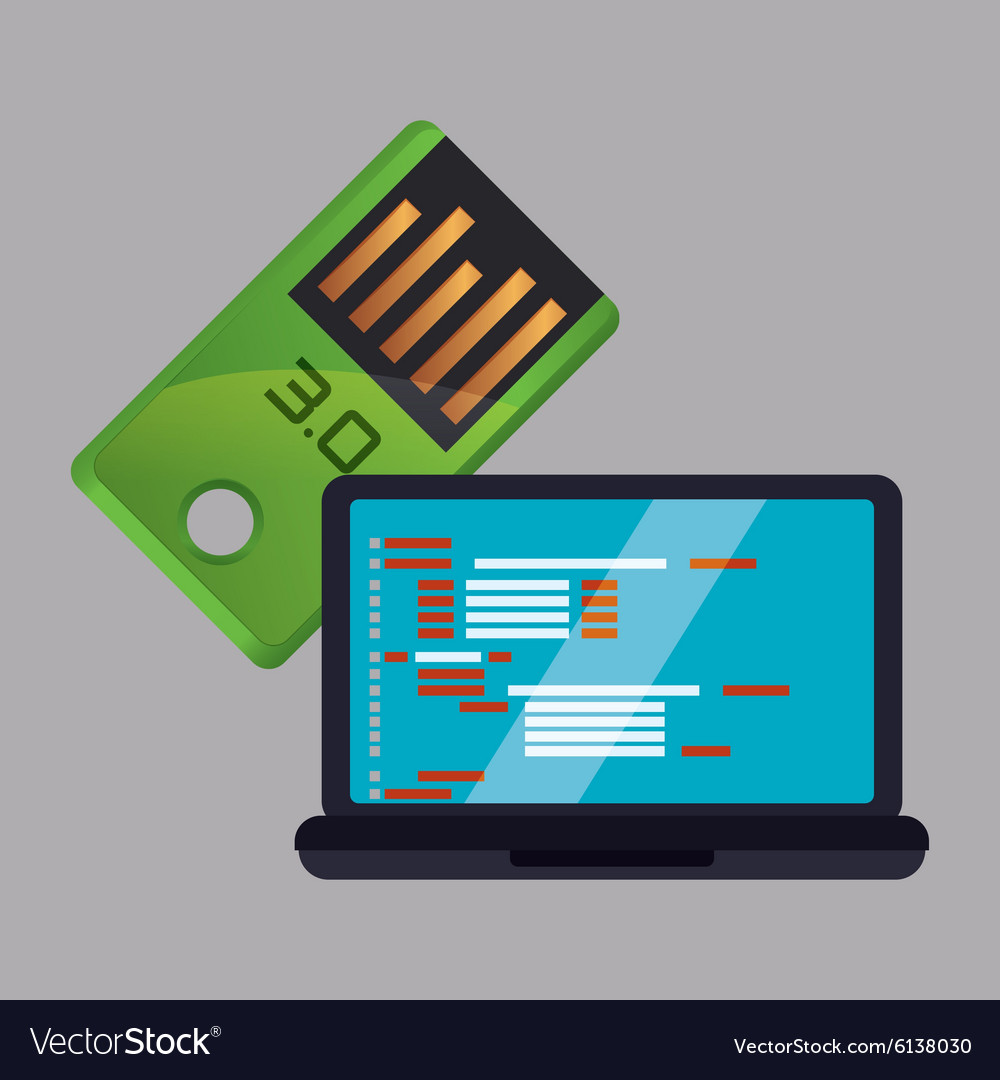 Usb design Royalty Free Vector Image - VectorStock