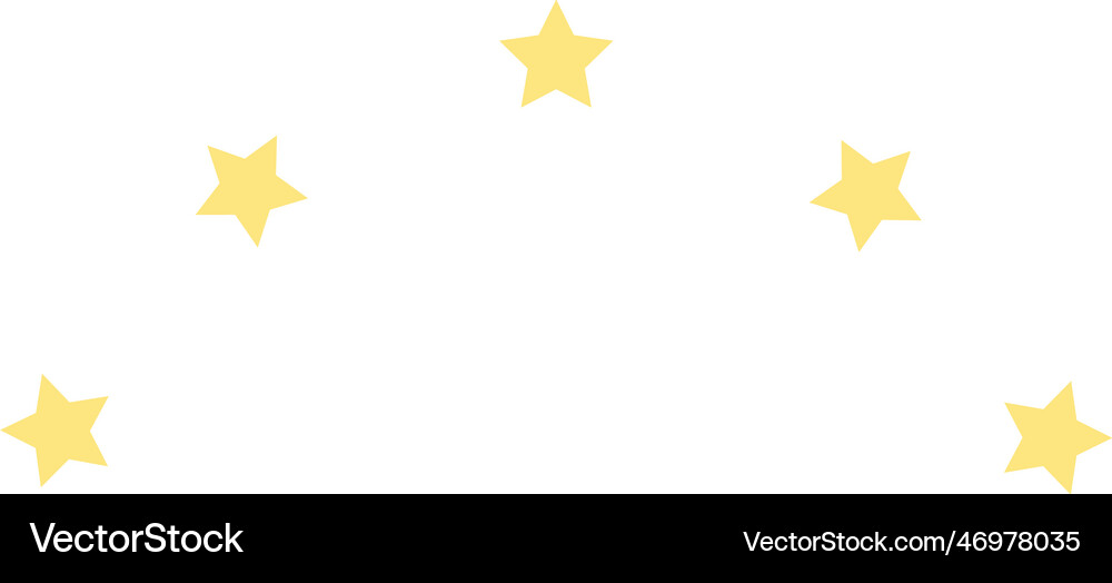 5 stars icon design clipart template Royalty Free Vector