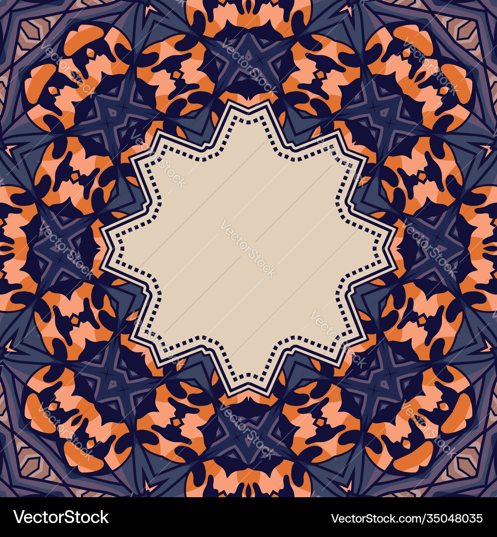 Beautiful circular background fractal image Vector Image