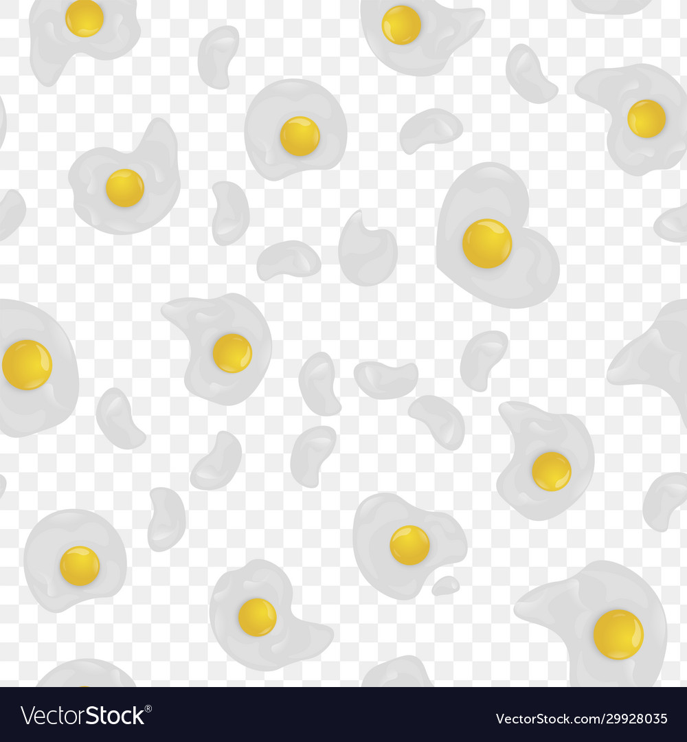 Chicken egg pattern realistic Royalty Free Vector Image