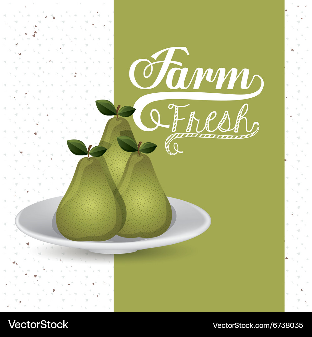 Farm fresh food design Royalty Free Vector Image