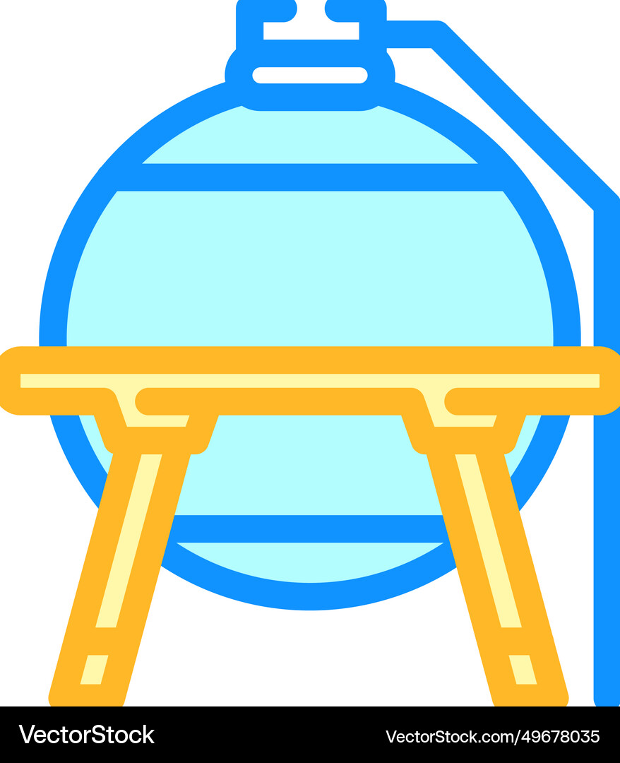 Fuel cell storage energy color icon Royalty Free Vector