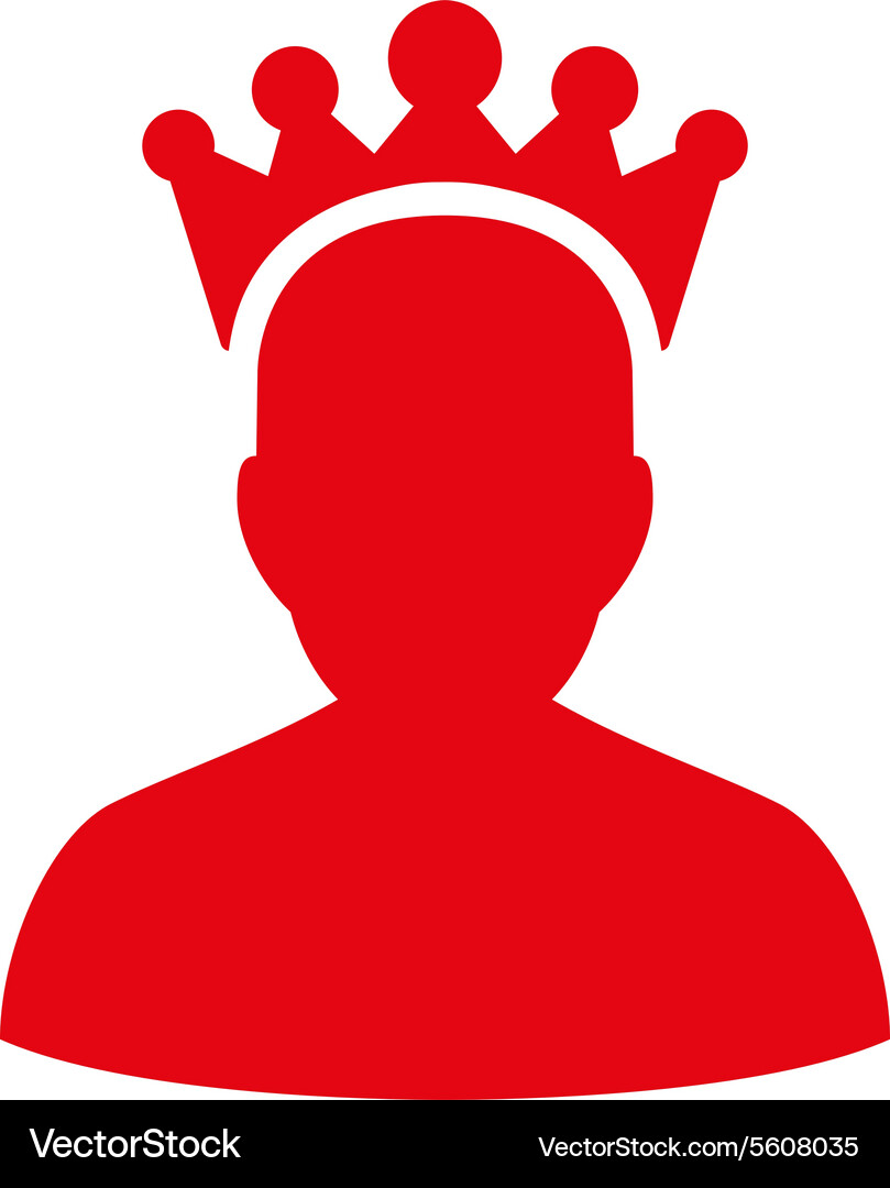 King icon from competition success bicolor Vector Image