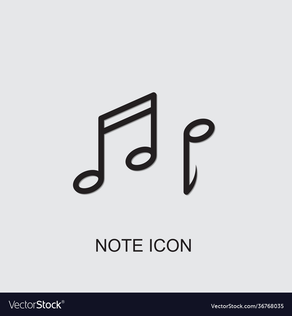 Note icon Royalty Free Vector Image - VectorStock