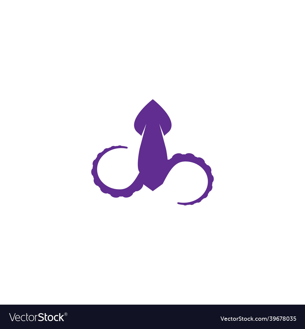 Squid fish Royalty Free Vector Image - VectorStock