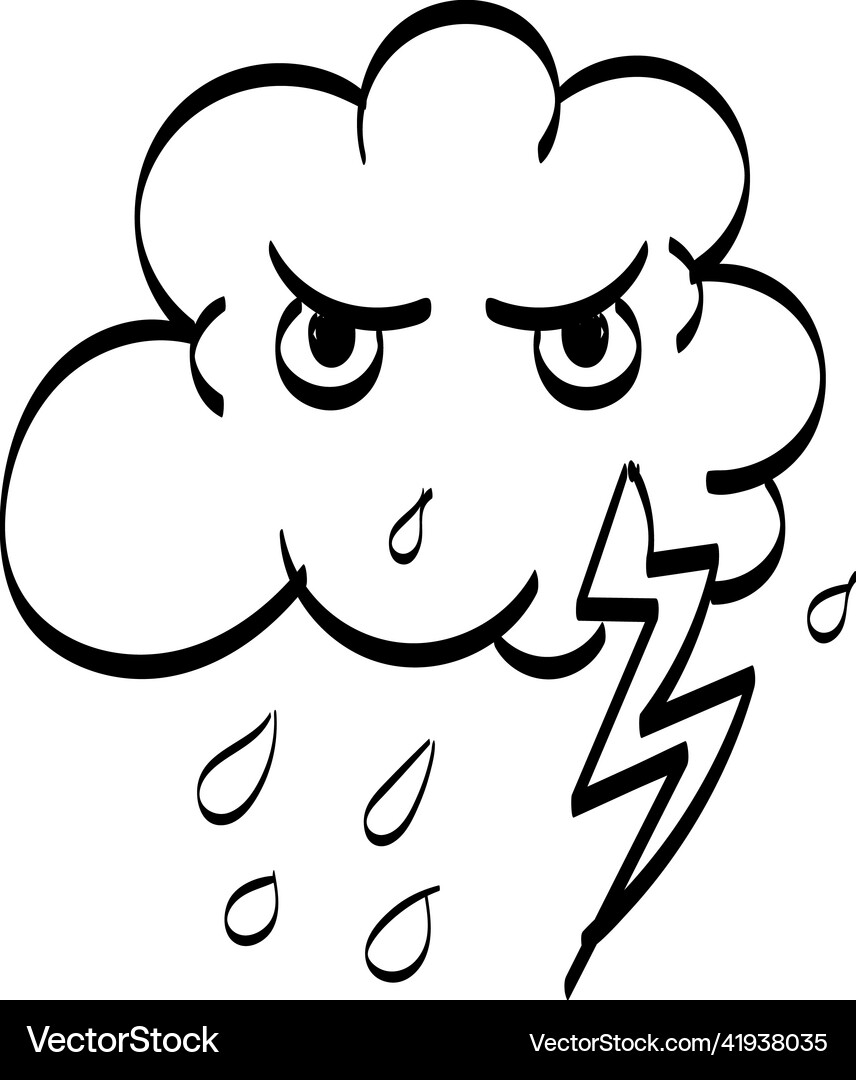 Weather line art design for print Royalty Free Vector Image