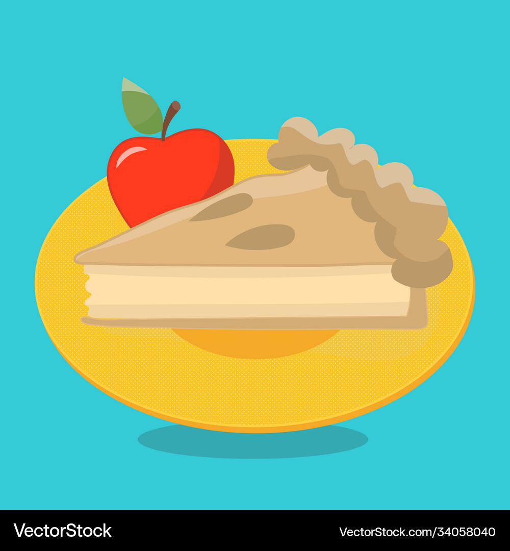 Apple girls plate 15 Royalty Free Vector Image