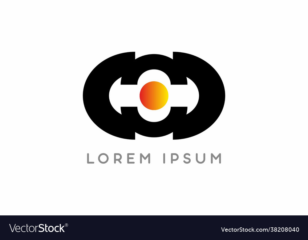 Colorful unique abstract shape Royalty Free Vector Image