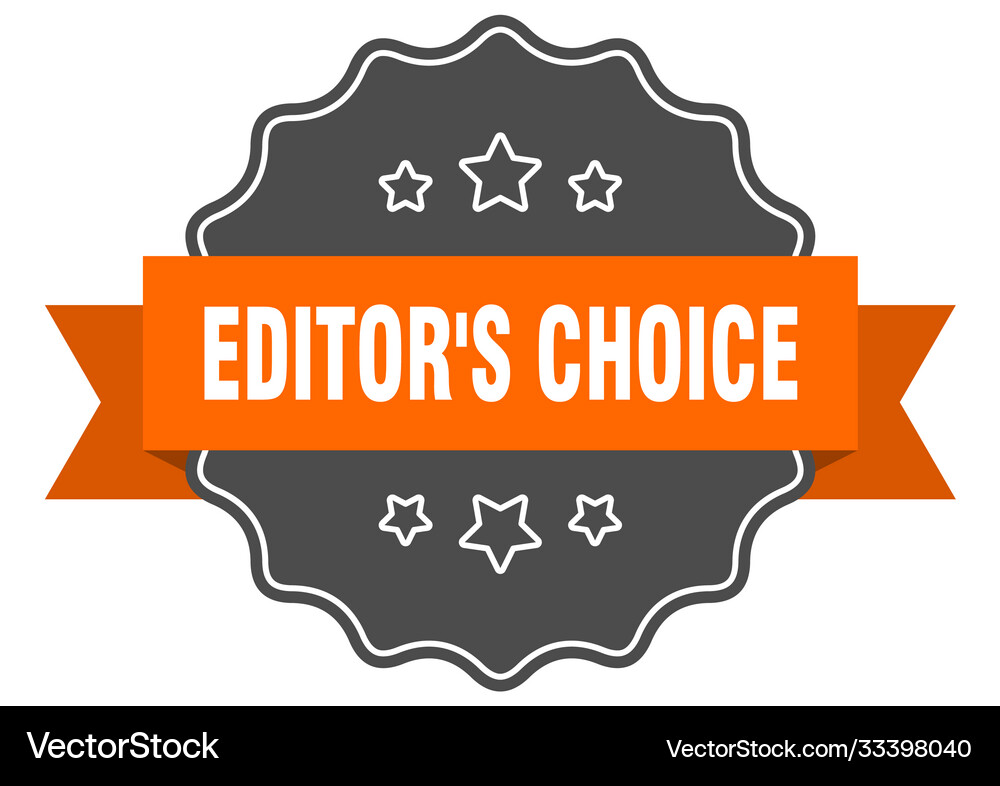 Editors choice label choice isolated seal Vector Image