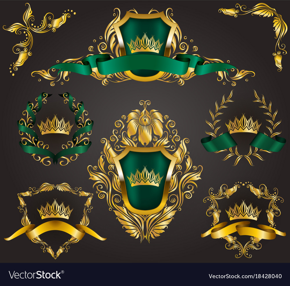 Monogram logos set Royalty Free Vector Image - VectorStock