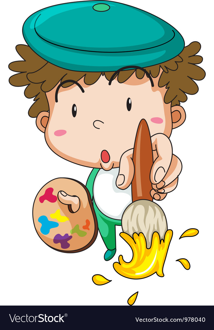 Simple kid Royalty Free Vector Image - VectorStock