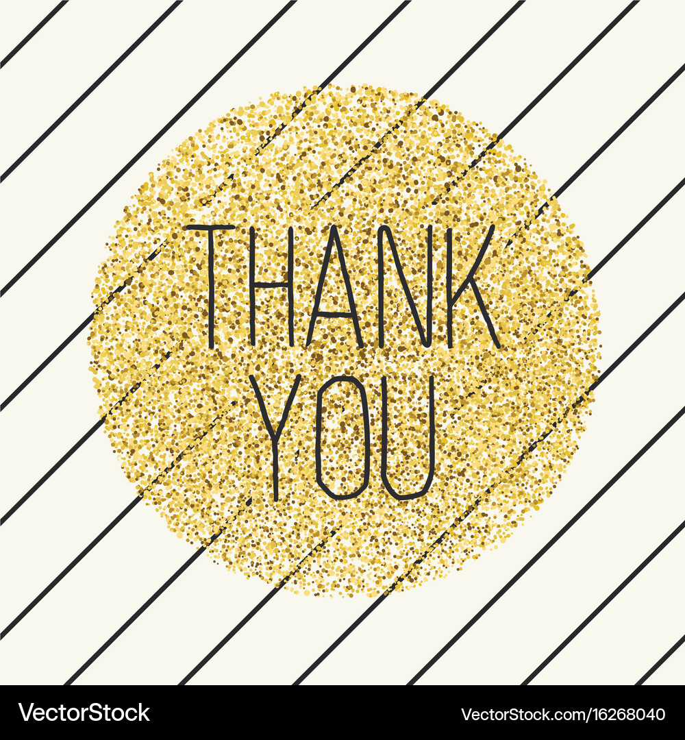 Thank you invitation card design template Vector Image