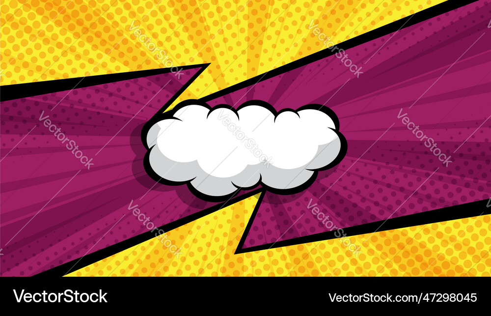 Abstract comic book pop art dual cartoon Vector Image