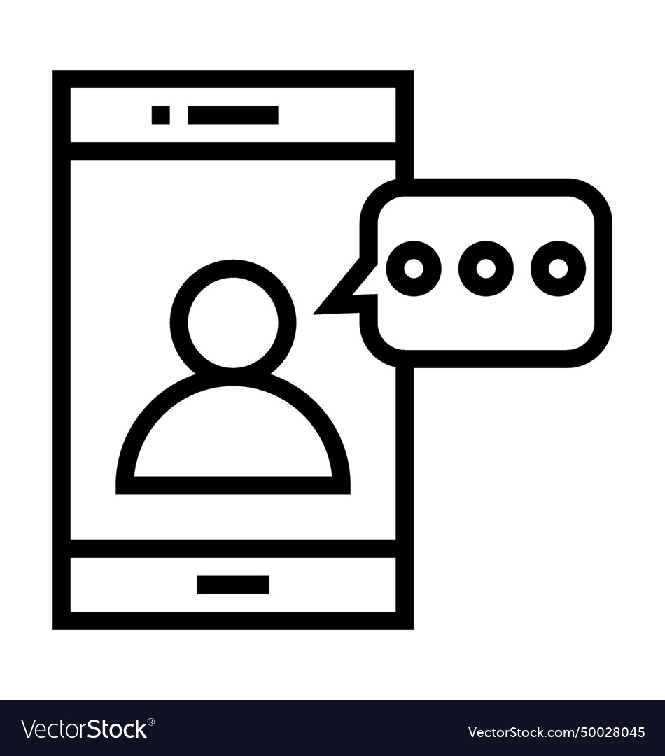 Mobile chatting icon Royalty Free Vector Image