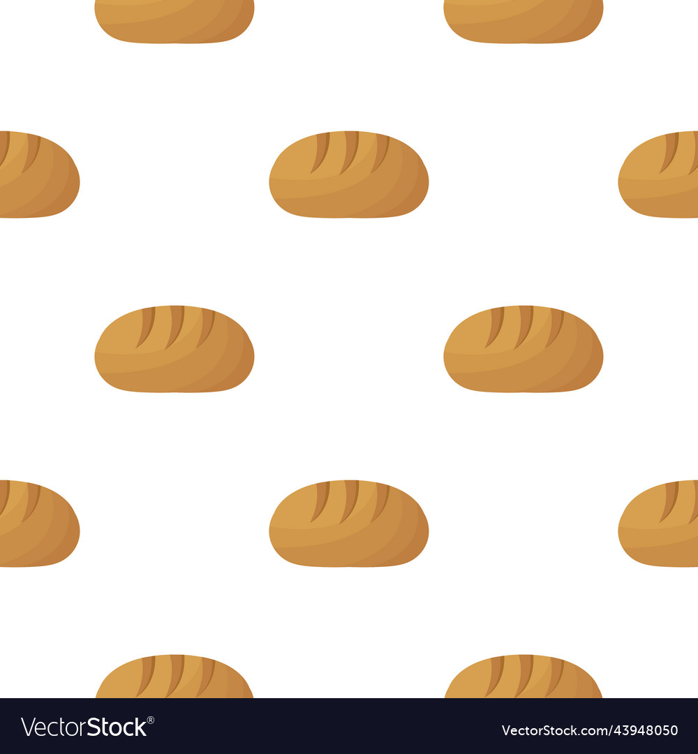 Bread seamless pattern Royalty Free Vector Image