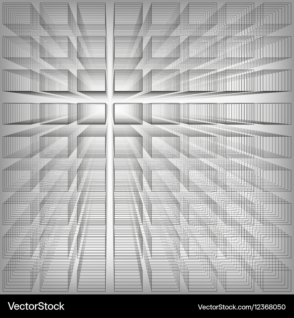 Gray color abstract infinity background 3d Vector Image