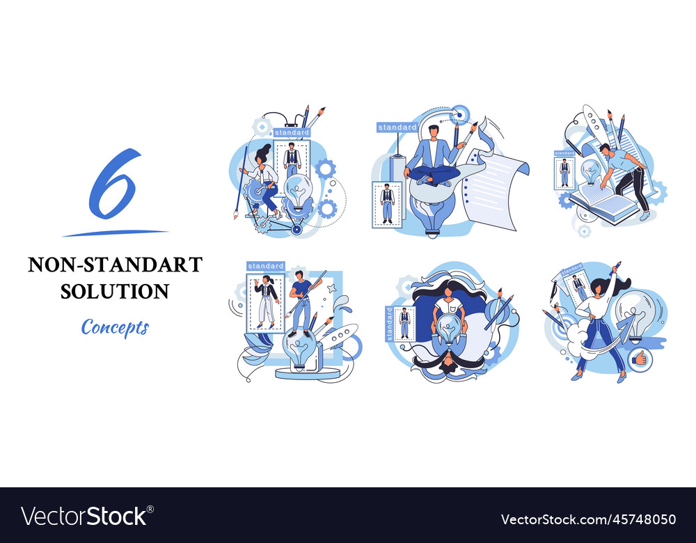 Solution solving problem metaphor answer Vector Image