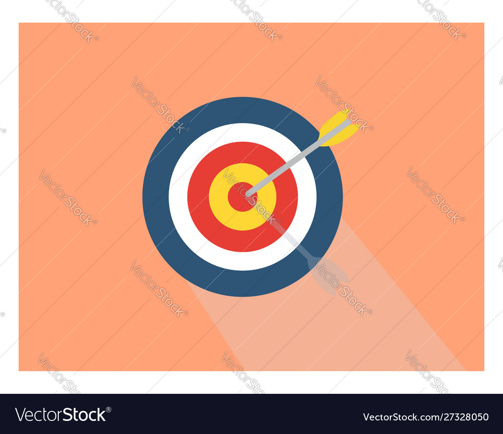 Target on white background Royalty Free Vector Image