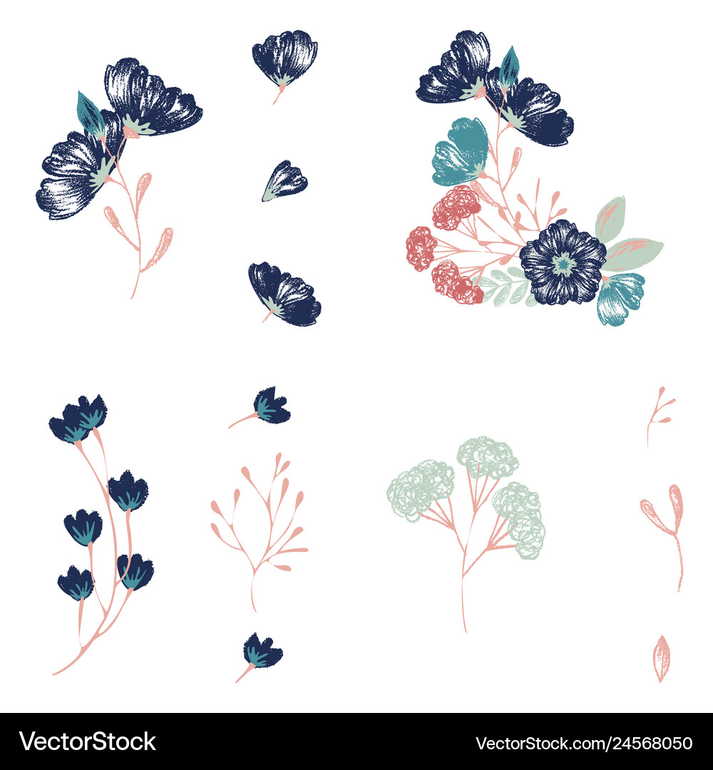 Watercolor design element bird banners Royalty Free Vector