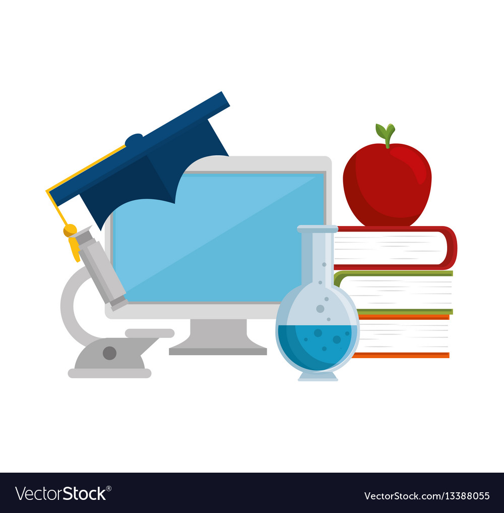 Education easy learning flat icons Royalty Free Vector Image Education easy learning flat icons Royalty Free Vector Image