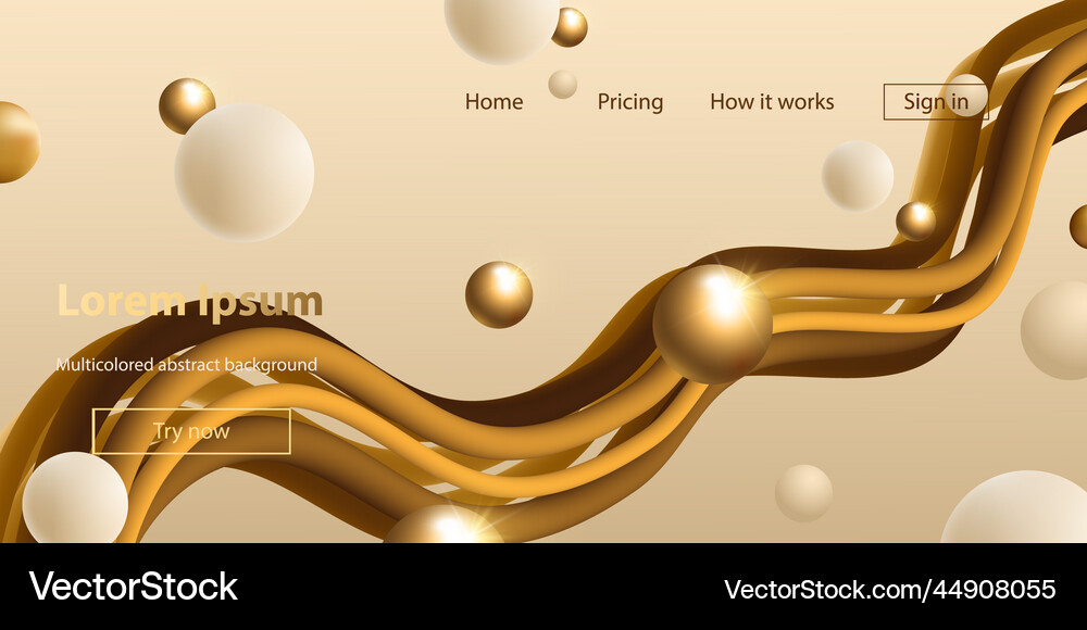 Futuristic abstract background 3d Royalty Free Vector Image