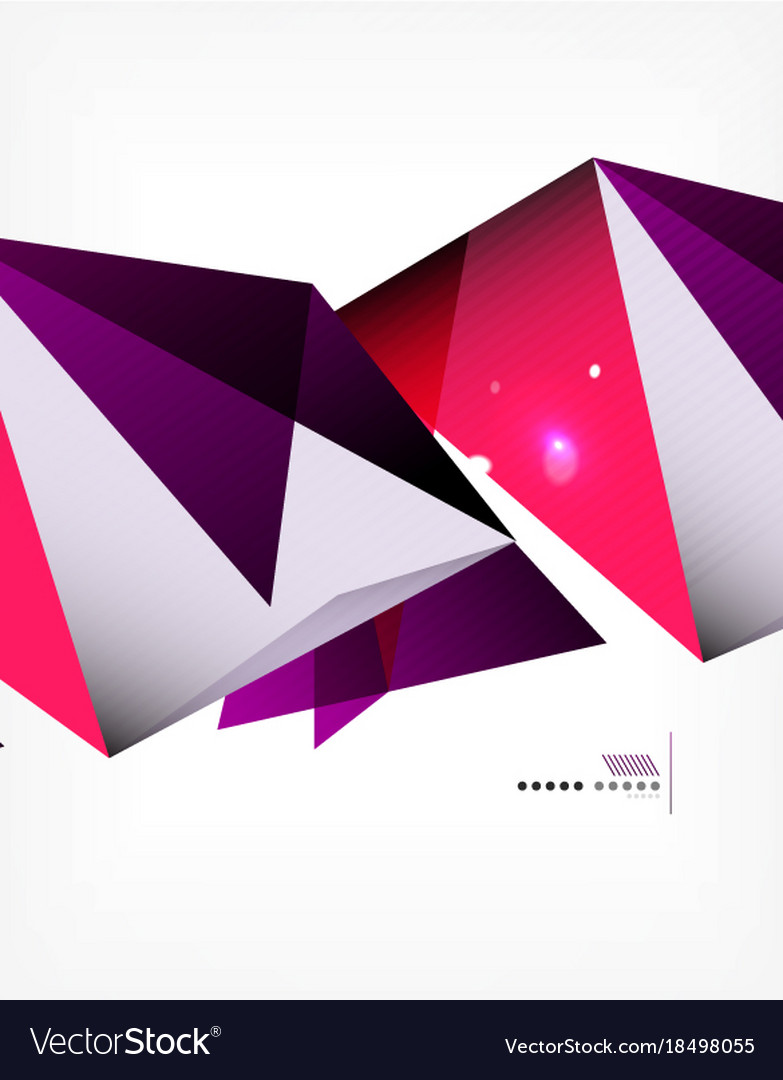 Geometrical Abstract Triangle Background Vector Image