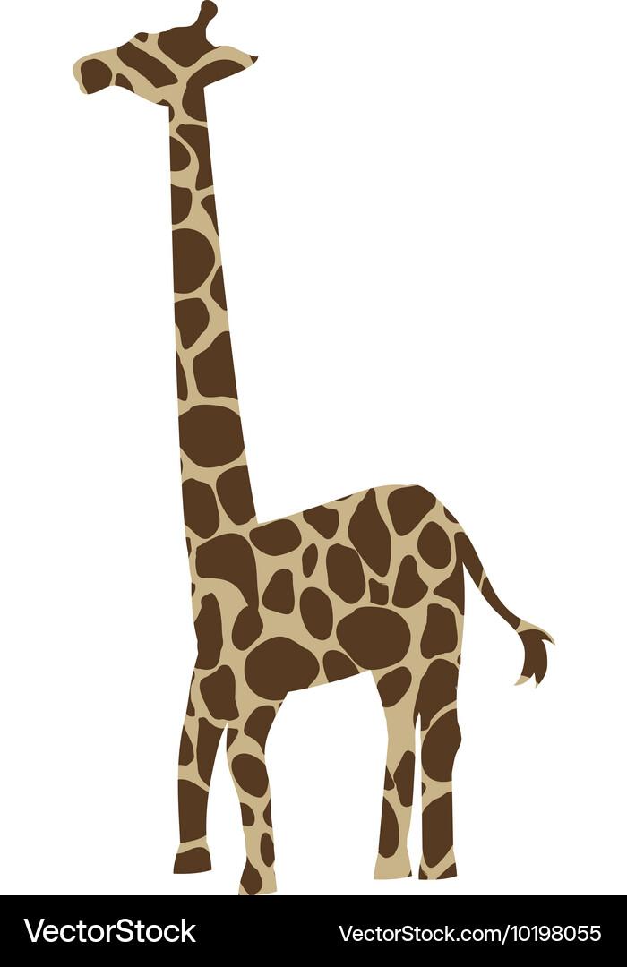 Giraffe cartoon icon Royalty Free Vector Image