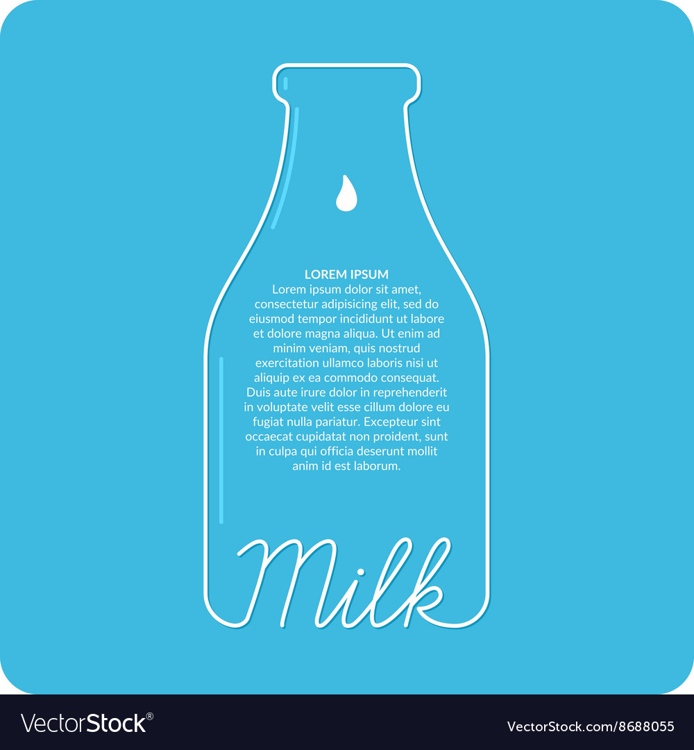 Milk Royalty Free Vector Image - VectorStock