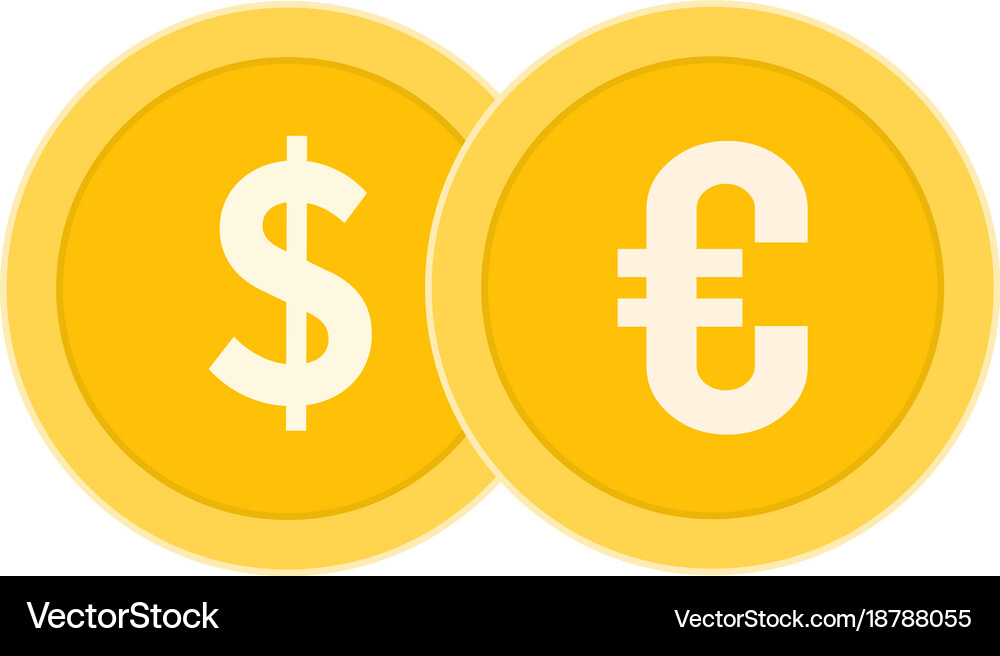 Realistic coin icon design template gold Vector Image
