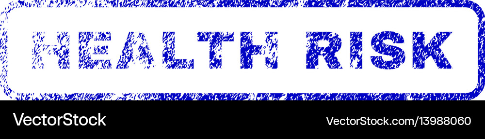 Health risk rubber stamp Royalty Free Vector Image