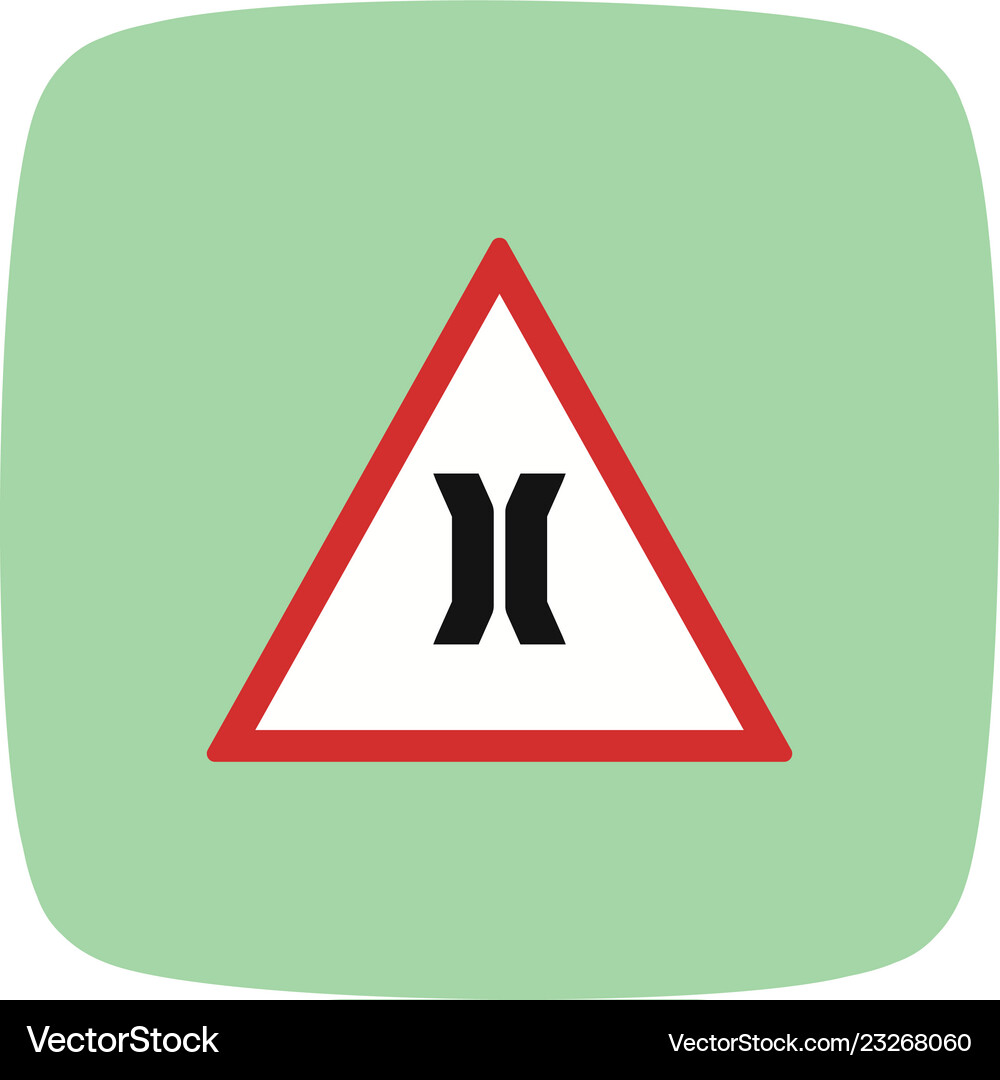Narrow Bridge Sign