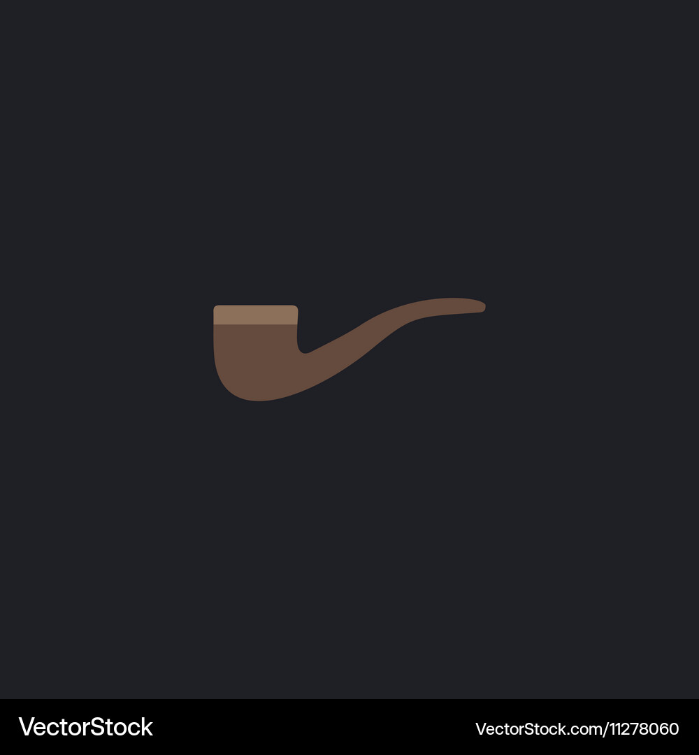 Tobacco pipe computer symbol Royalty Free Vector Image